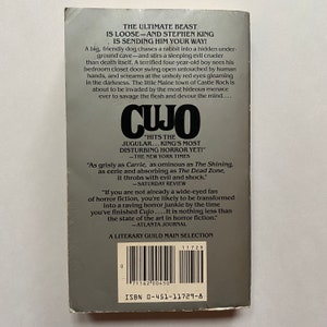 Cujo by Stephen King 1982 Paperback Book First Signet Edition - Etsy