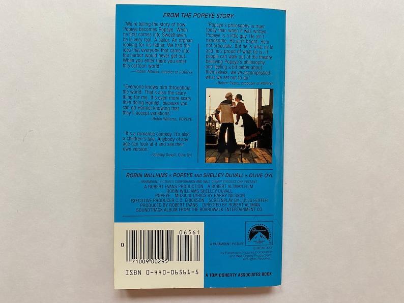 The Popeye Story by Bridget Terry 1980 Paperback Book Movie - Etsy