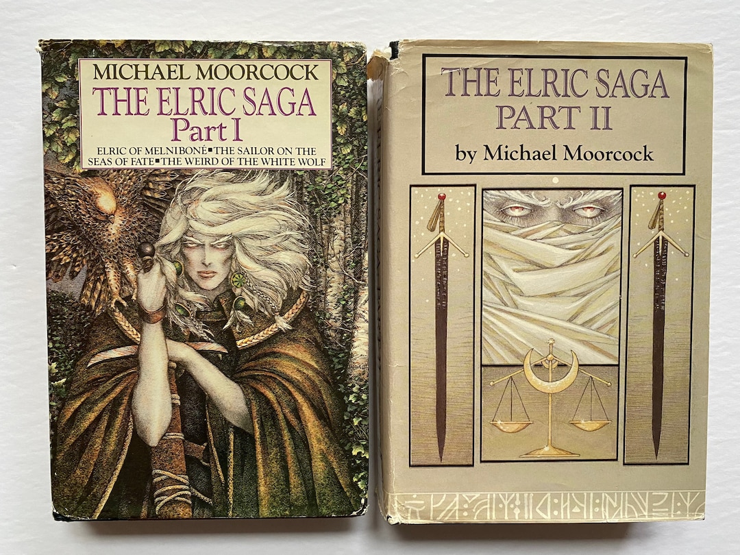 The Elric Saga Part I & Part II by Michael Moorcock 1984 Set of 2 ...