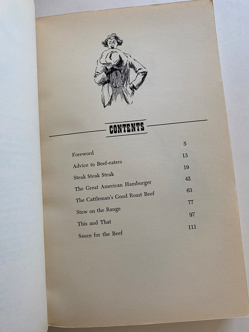 Cattleman’s Steak Book by Carol Truax & S. Omar Barker 1970 Recipes BBQ ...