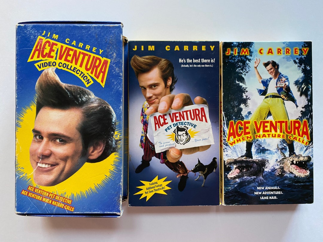 Ace Ventura Video Collection Boxset With Slip Cover VHS Pet Detective ...
