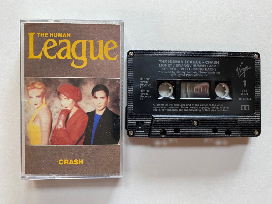 The Human League - Crash 1986 Vintage Audio Cassette Tape Tested ...