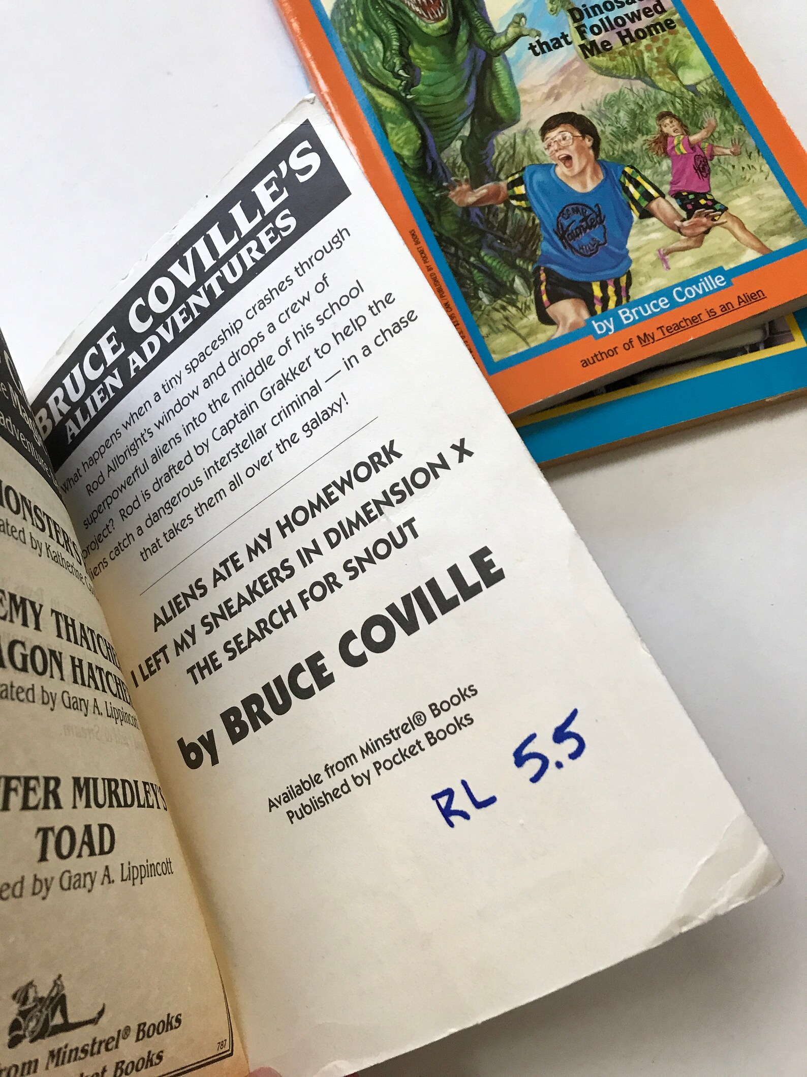 Bruce Coville 3 Books: the Monster's Ring the Dinosaur - Etsy