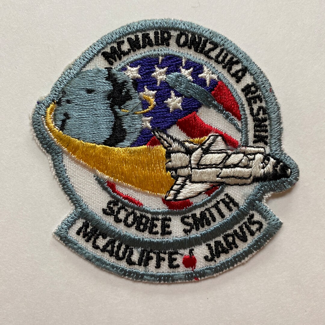 Vintage Nasa Challenger Space Shuttle Patch Mcnair Onizuka Resnik ...