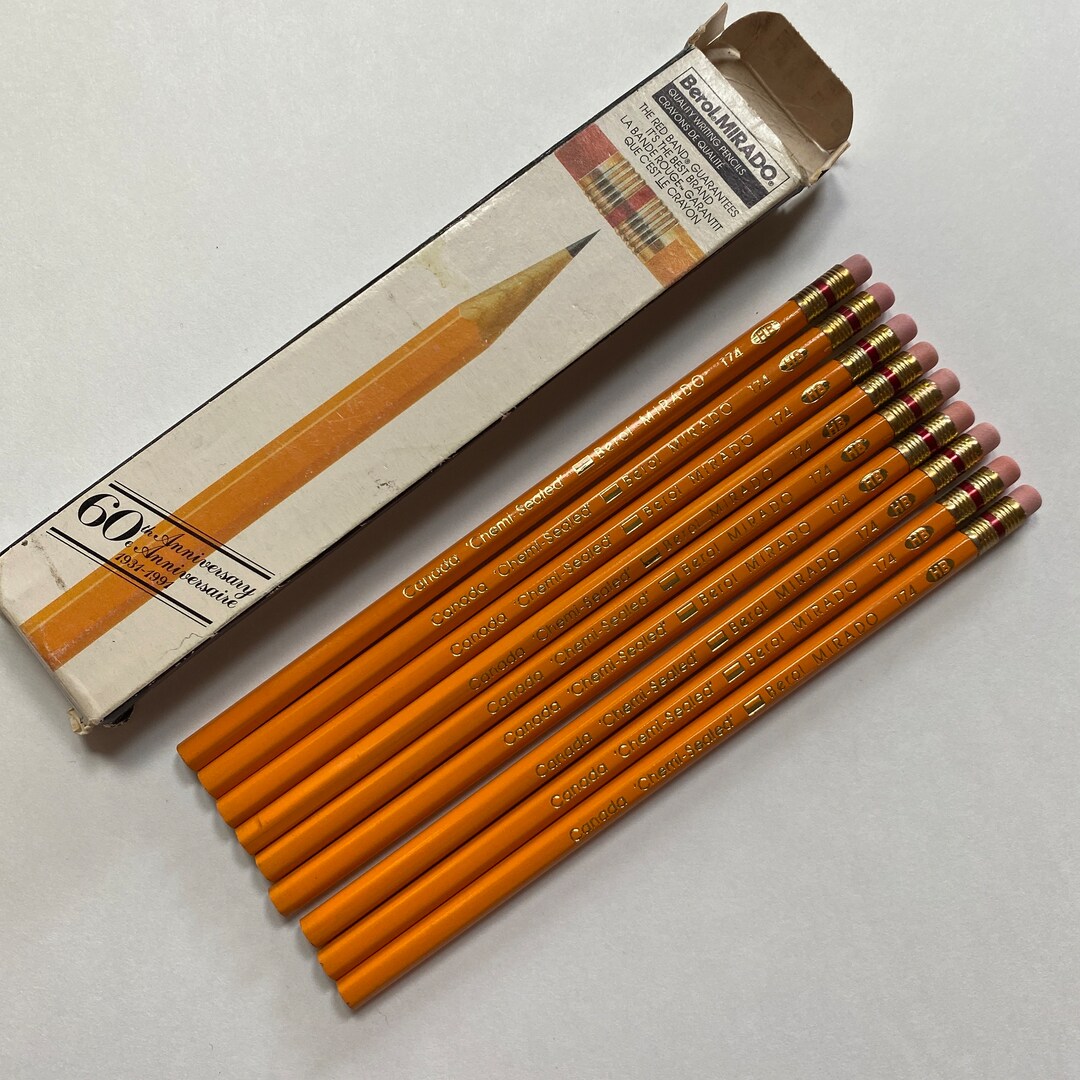 Vintage Berol Mirado Pencils 174 HB 60th Anniversary Original Opened ...