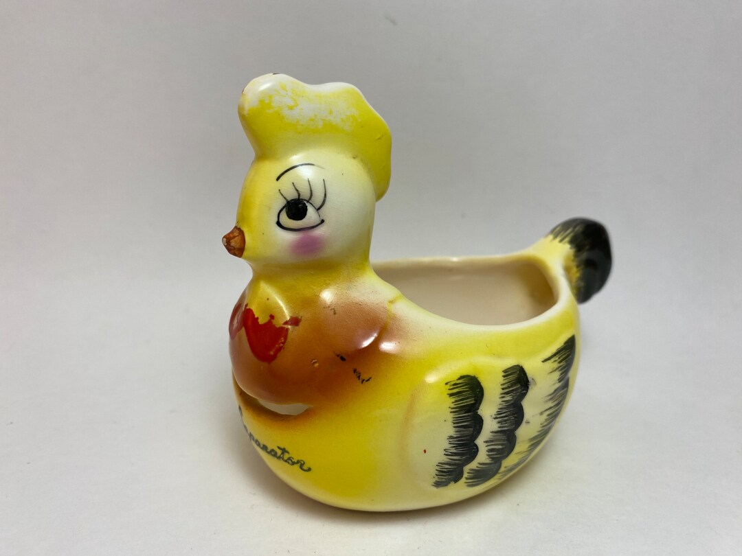 Chicken Hen Egg Separator Ceramic Bird Vintage Kitchen - Etsy