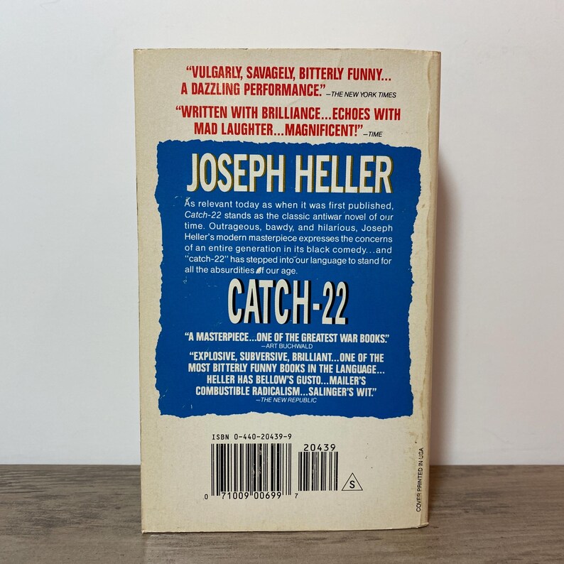 Catch-22 Joseph Heller 1990 Paperback Dell Edition Classic Literature ...