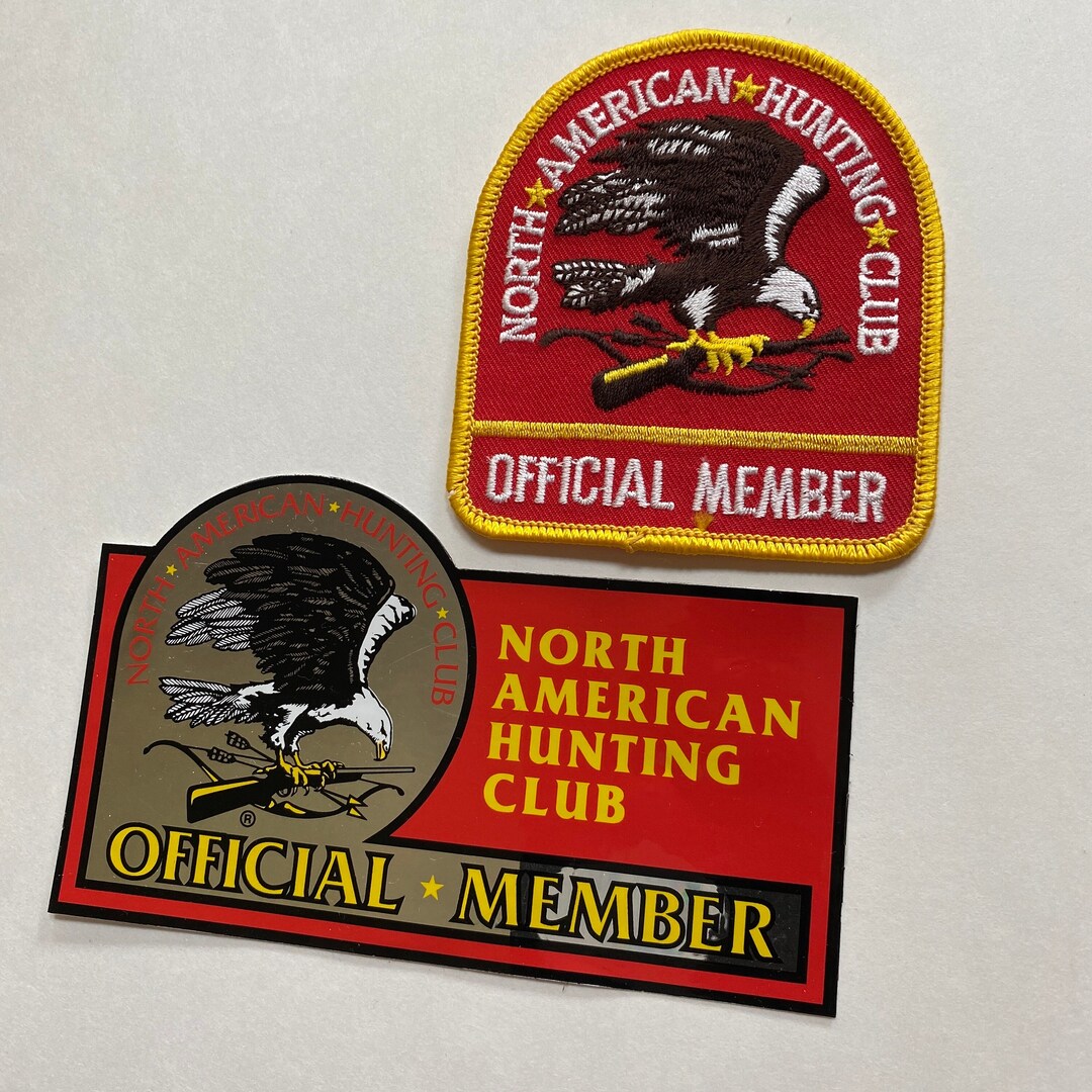 North American Hunting Club Official Member Patch and Sticker – Vintage ...