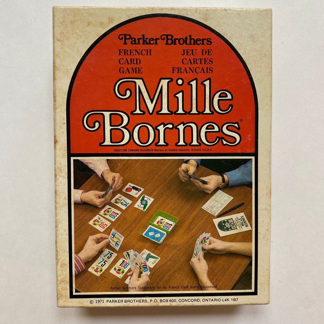 Vintage 1971 Mille Bornes French Card Game 100% Complete - Etsy