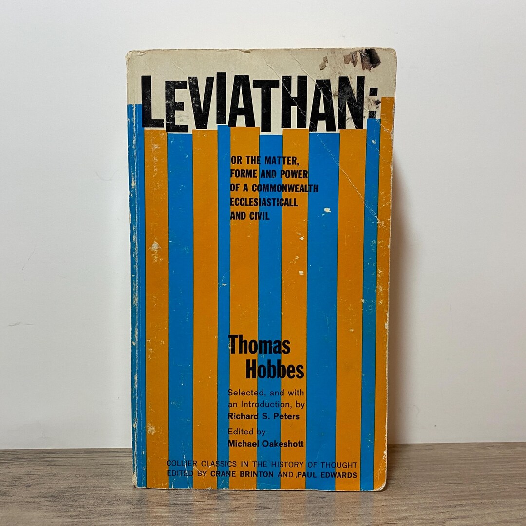 Leviathan by Thomas Hobbes 1960s Paperback Collier Books Edition ...