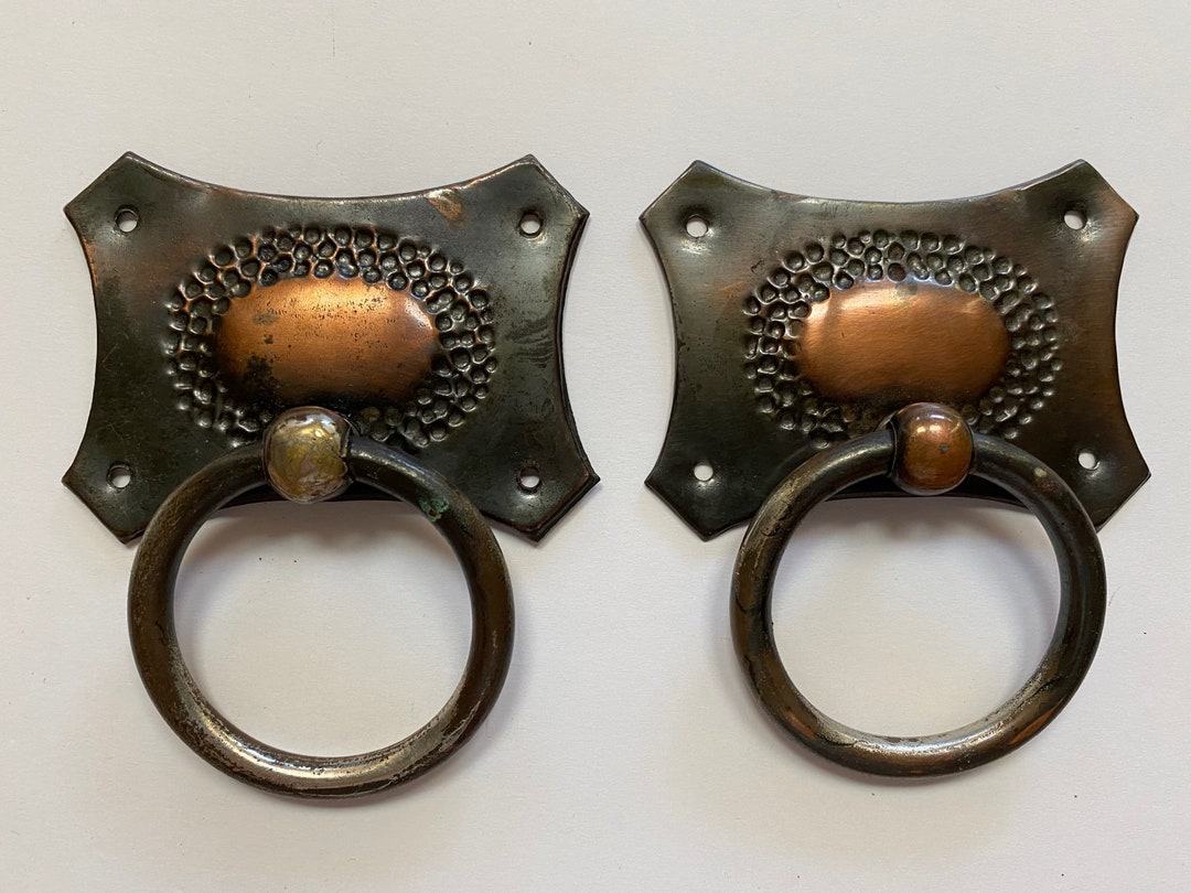 Pair of Bronze Loop Handles Vintage Decorative Home Decor - Etsy