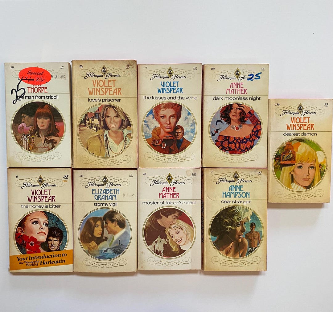 Harlequin Presents 1970s Paperbacks Lot of 9 Books Fiction - Etsy