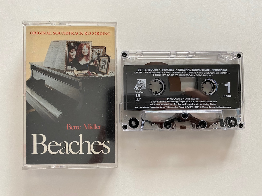 Beaches Movie Soundtrack 1988 Bette Midler Vintage Audio Cassette Tape ...