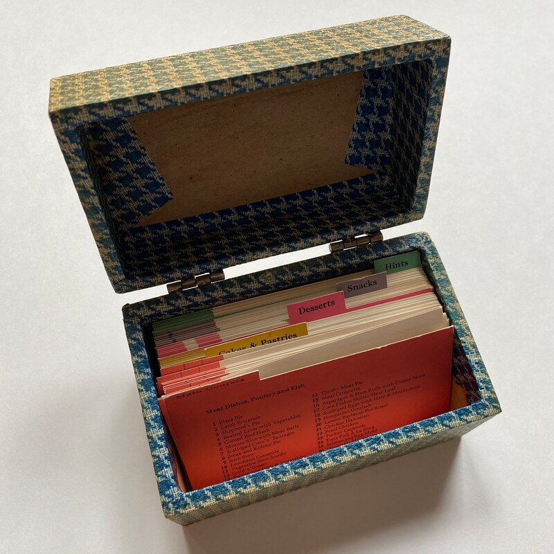 Retro Recipe Box - Etsy