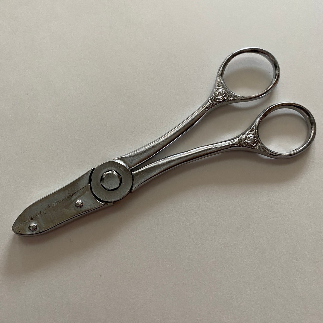 Vintage Garden Scissors Rose Flower Cutting Stem Holding Clippers - Etsy