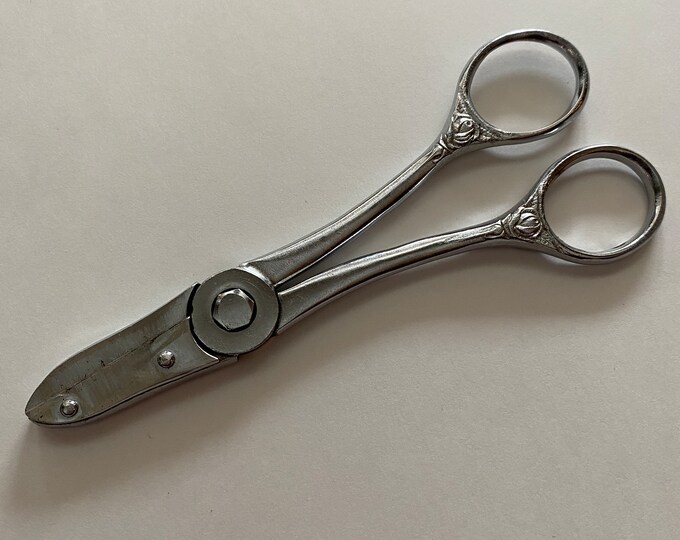 Vintage Garden Scissors Rose Flower Cutting Stem Holding Clippers - Etsy