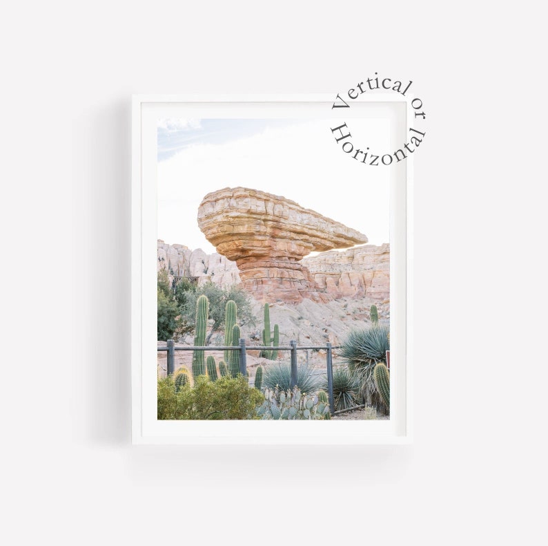 Cars Land Radiator Springs Print: Disneyland Wall Art - Etsy