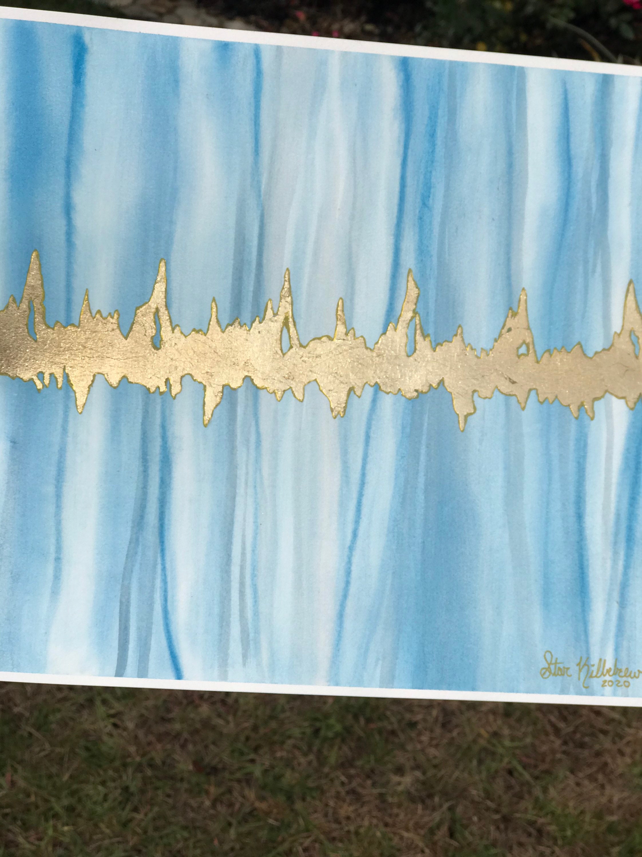 Heartbeat Painting. Ultrasound Heartbeat - Etsy