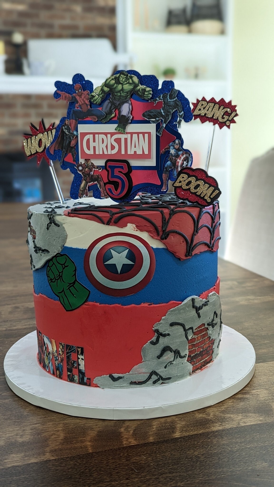 Marvel / Avengers Customizable Cake Topper - Etsy