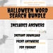 Halloween Word Search Bundle Halloween Word Search Halloween - Etsy Canada