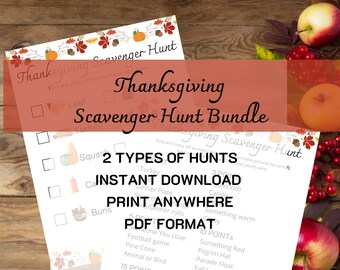Thanksgiving Scavenger Hunt Printable, Scavenger Hunt, Thanksgiving ...