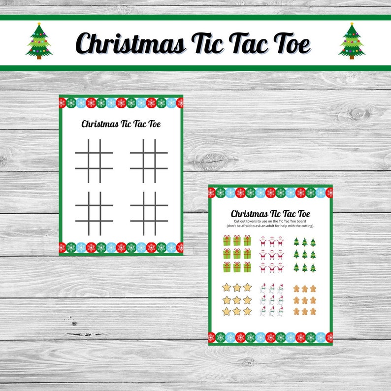 Christmas Tic Tac Toe, Tic Tac Toe, Christmas Party Games, Christmas ...