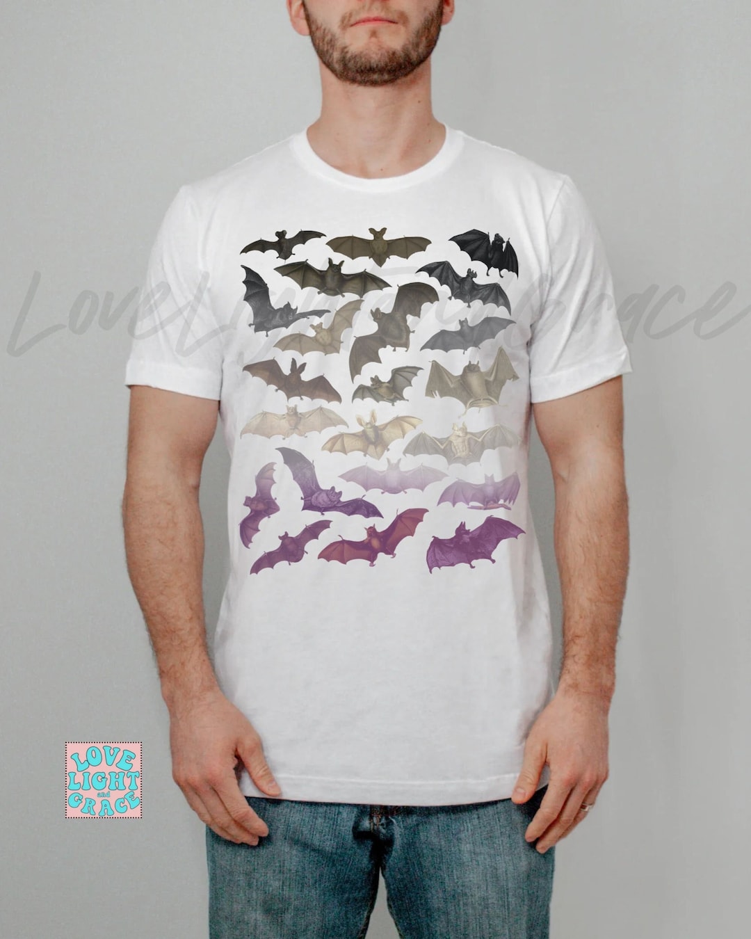 Pride Shirts Vintage Bats Shirt Subtle Asexual Pride Shirt LBGTQ Dark ...