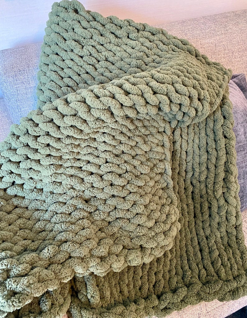 Custom Handmade Chunky Blankets - Etsy
