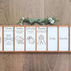 Easter Advent, Holy Week Countdown, Religious Easter Sign, Jesus Easter ...