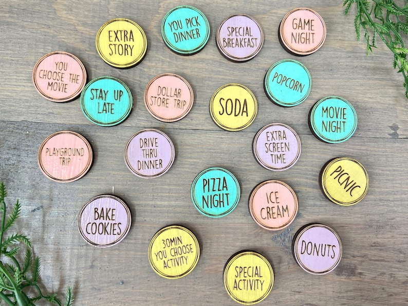 Good Behavior Tokens Reward System Tokens Potty Training - Etsy