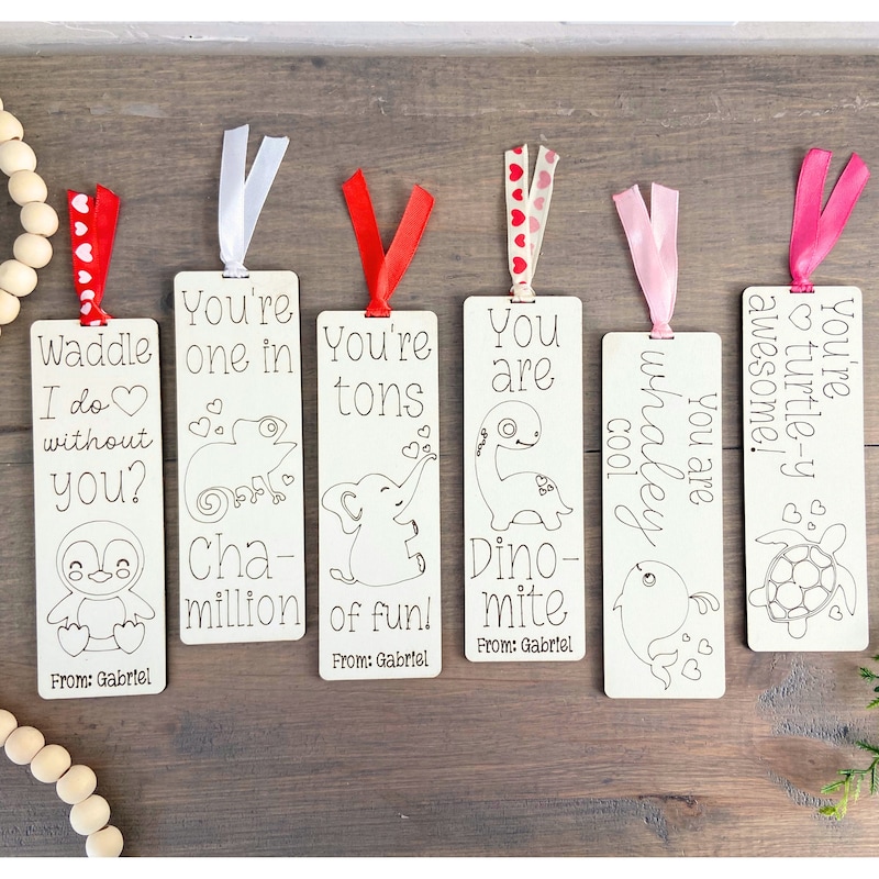 Valentine Bookmark - Etsy