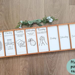 Easter Advent, Holy Week Countdown, Religious Easter Sign, Jesus Easter ...