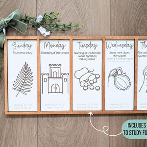Easter Advent, Holy Week Countdown, Religious Easter Sign, Jesus Easter ...