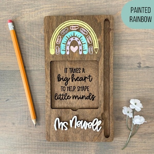 Boho Teacher Appreciation Gift, Sticky Note Holder, Teacher End of ...