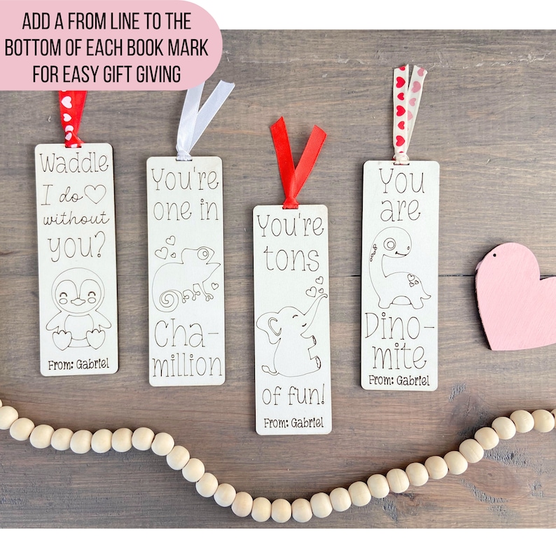 Candy Free Valentine, Valentines Bookmark, Classroom Bookmark ...