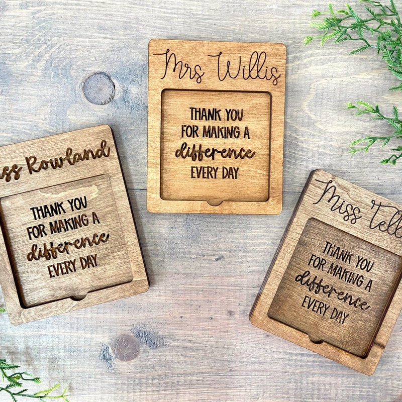 Custom Desk Note Holder - Etsy