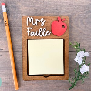 Sticky Note Holder, Teacher Appreciation Week Gift, Teacher Desk ...