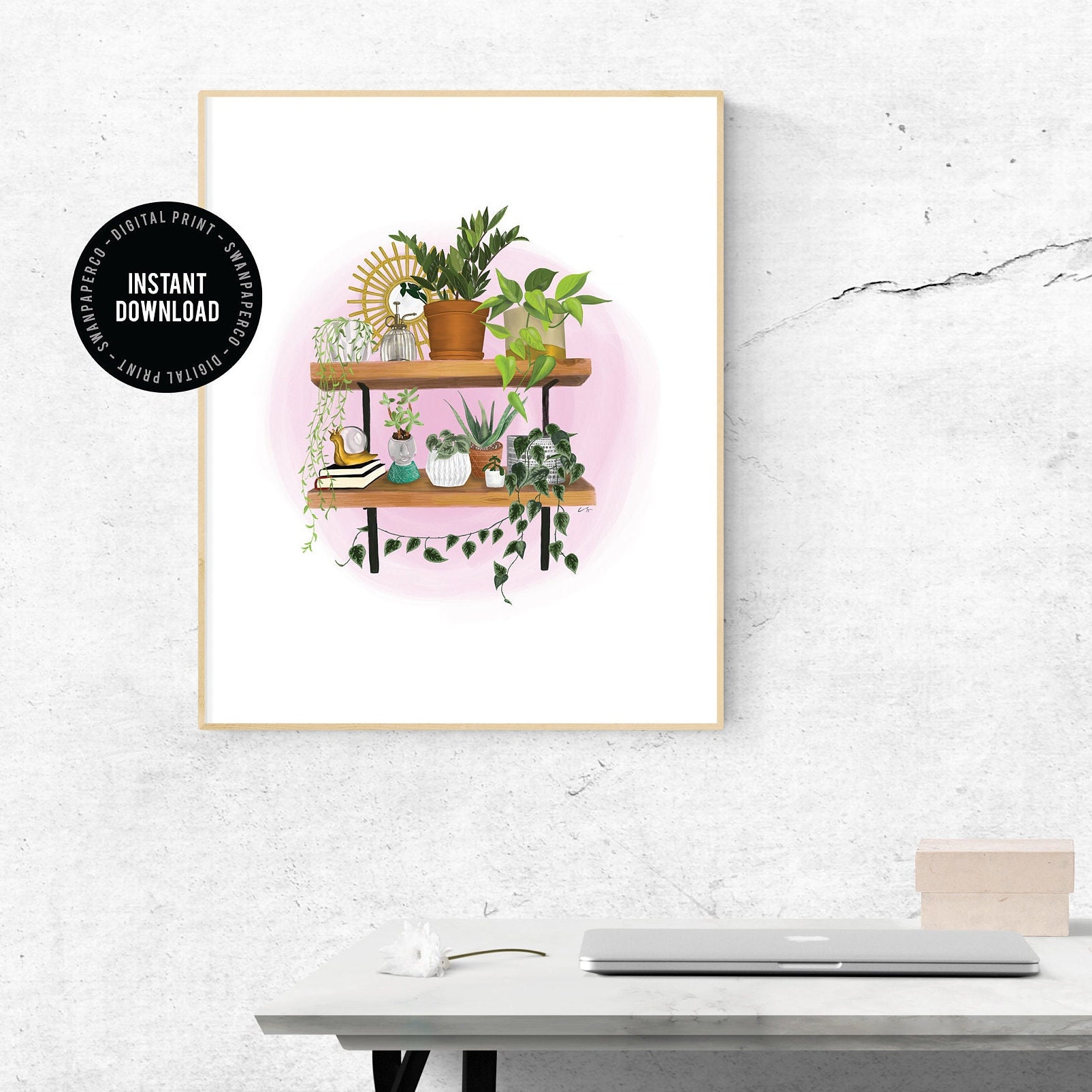 Plant Shelfie Printable | Instant Download - Etsy Canada
