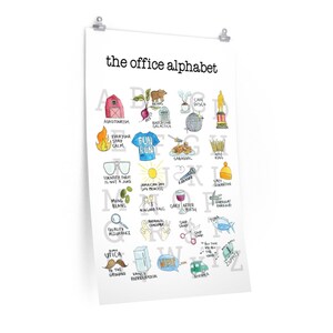 THE OFFICE Alphabet Poster - Etsy