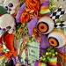 Skeleton Halloween Wreath for Front Door, Halloween Eyeball Decor ...