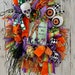 Skeleton Halloween Wreath for Front Door, Halloween Eyeball Decor ...