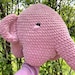 Crochet Jumbo Chunky Elephant Amigurumi Plushie Stuffed Animal Handmade ...
