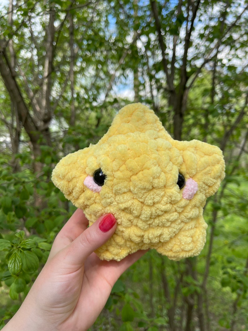 Crochet Chunky Fluffy Star Amigurumi Plushie Stuffed Animal | Etsy