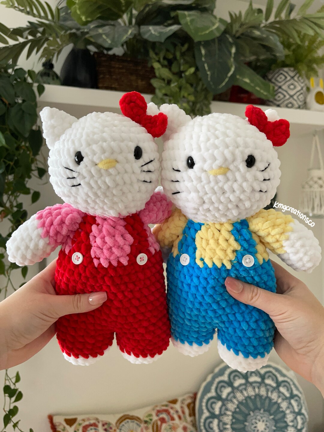 Crochet Kitty With Overalls Pattern PDF Digital Download - Etsy