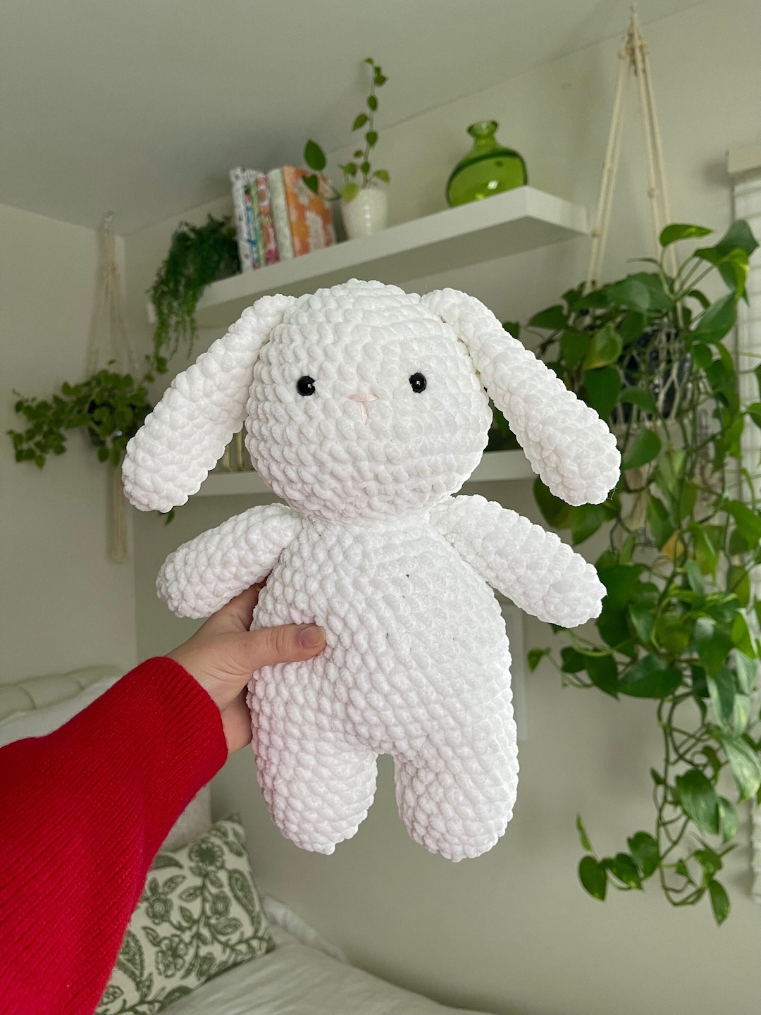 Crochet Bunny Rabbit Plushie Stuffed Animal Handmade Plush Toy ...