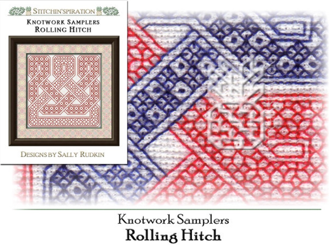 Rolling Hitch - Needlework, Blackwork, Blackwork Fill Sampler, Knotwork ...