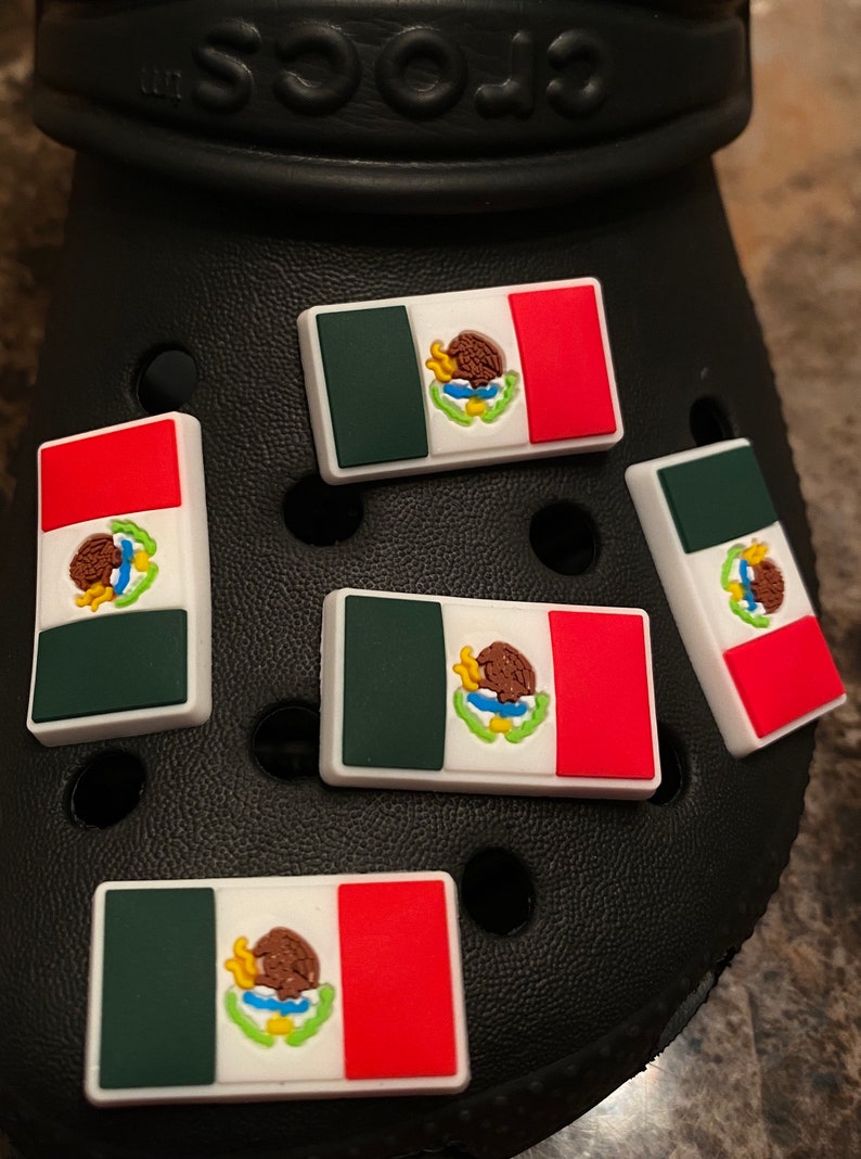 Mexico Croc Charms Mexican Flag Croc Charmsla Toxica Croc | Etsy