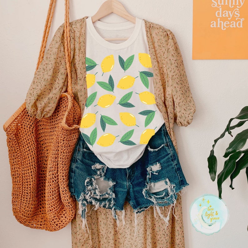 Citrus Shirt Lemons Tshirt Cottagecore Clothes Fruit Shirts Aesthetic ...