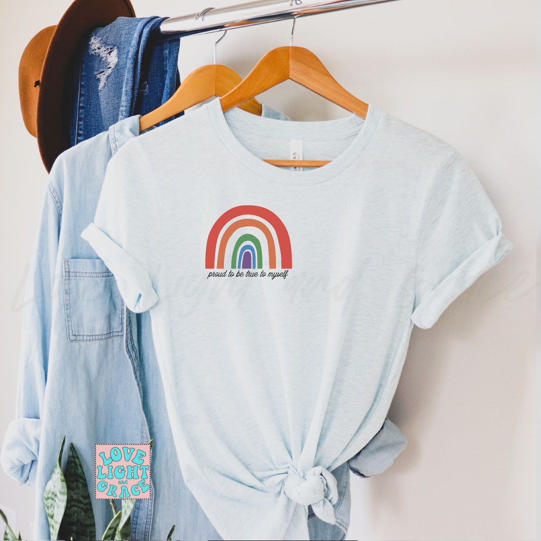 Camisa del Orgullo Arco Iris Camisa del Orgullo Gay Camiseta del Mes ...