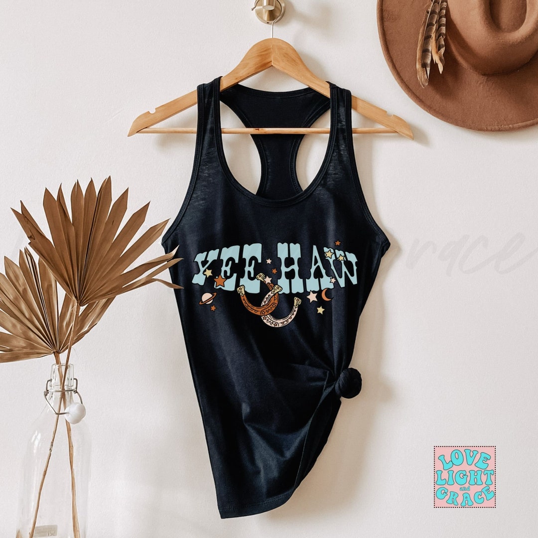 Cowgirl Tank Top Country Western Shirt Space Cowgirl Bachelorette ...